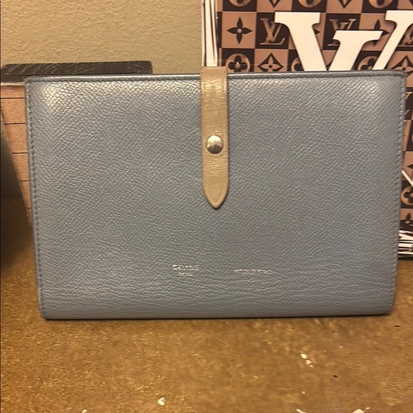 Celine | Bags | Celine Large Leather Wallet | Poshmark